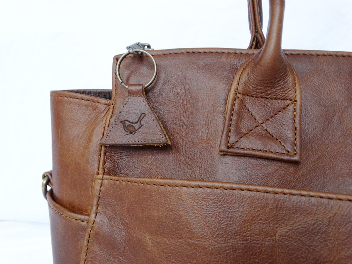 Large Leather Diaper Bag | Peaking Patrys - HANDMADE LEATHER & CORK ...